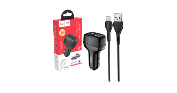 Carregador De Carro Hoco Z36 Leader Conjunto De Porta Dupla Com Micro ...