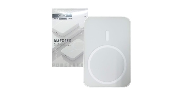 Power Bank Magnético Kin Vale Q1028-5 5000mAh Branco