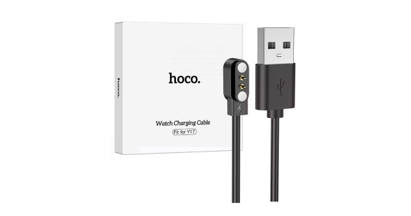 Carregador Sem Fio Hoco Para Y17 Sports Smartwatch Preto